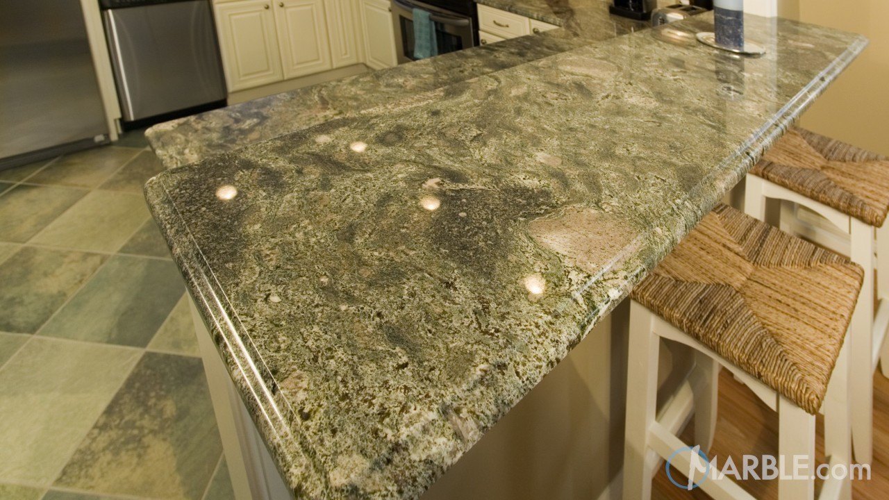 Imperial Green Granite Kitchen | Marble.com