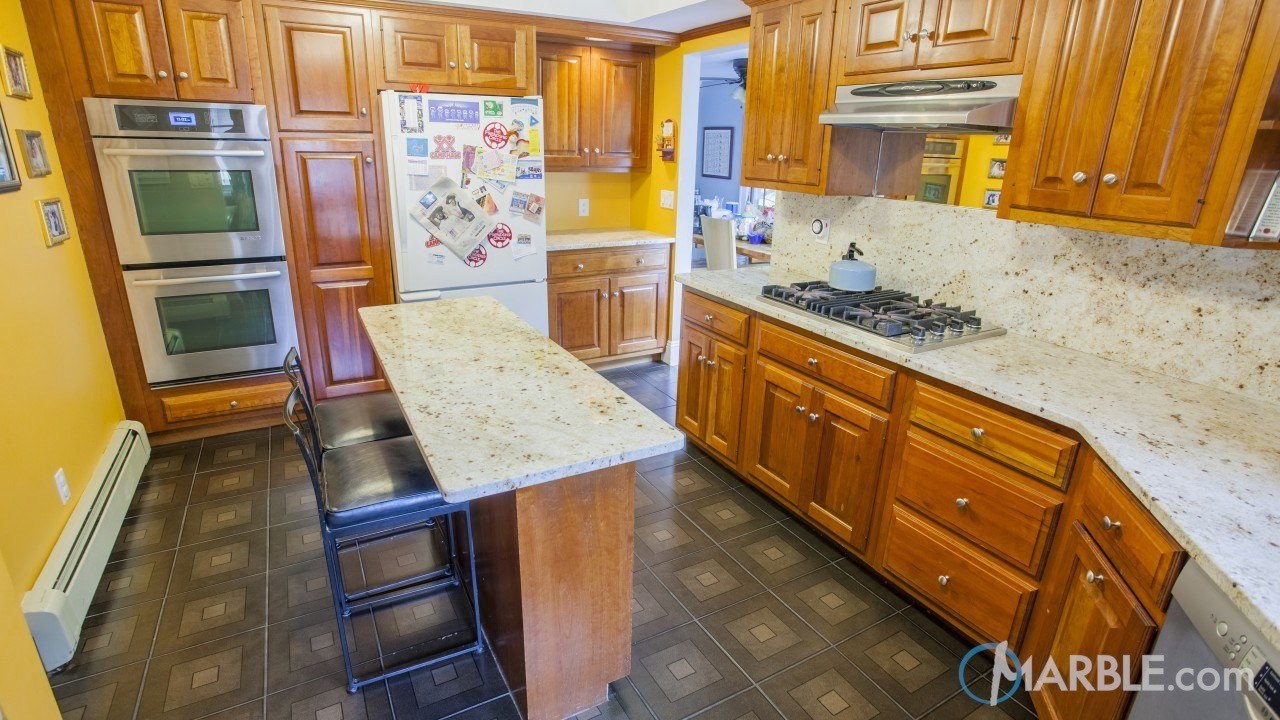 Colonial Gold Granite Kitchen Countertops | Marble.com