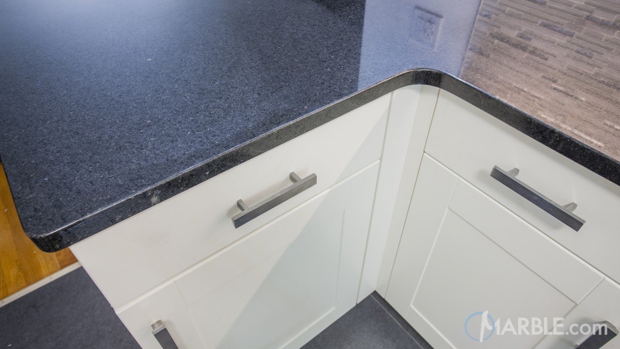 Black Galaxy Granite Kitchen Countertop | Marble.com