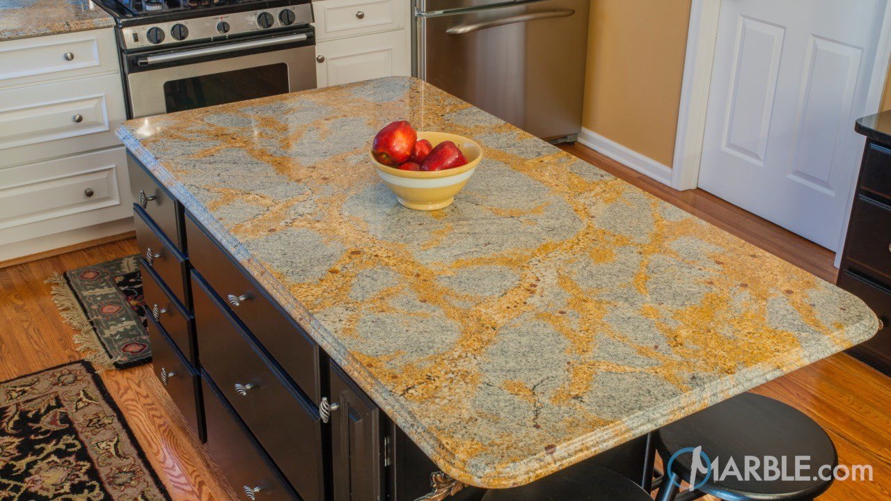 Juparana Wave Granite Kitchen Countertops | Marble.com