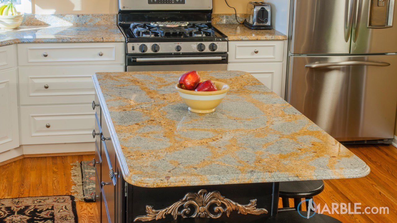 Juparana Wave Granite Kitchen Countertops | Marble.com