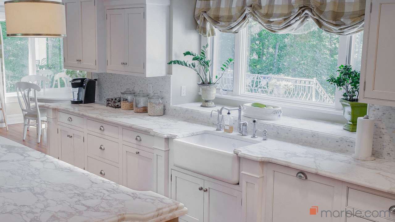 Calacatta Oro Marble Kitchen Countertops | Marble.com