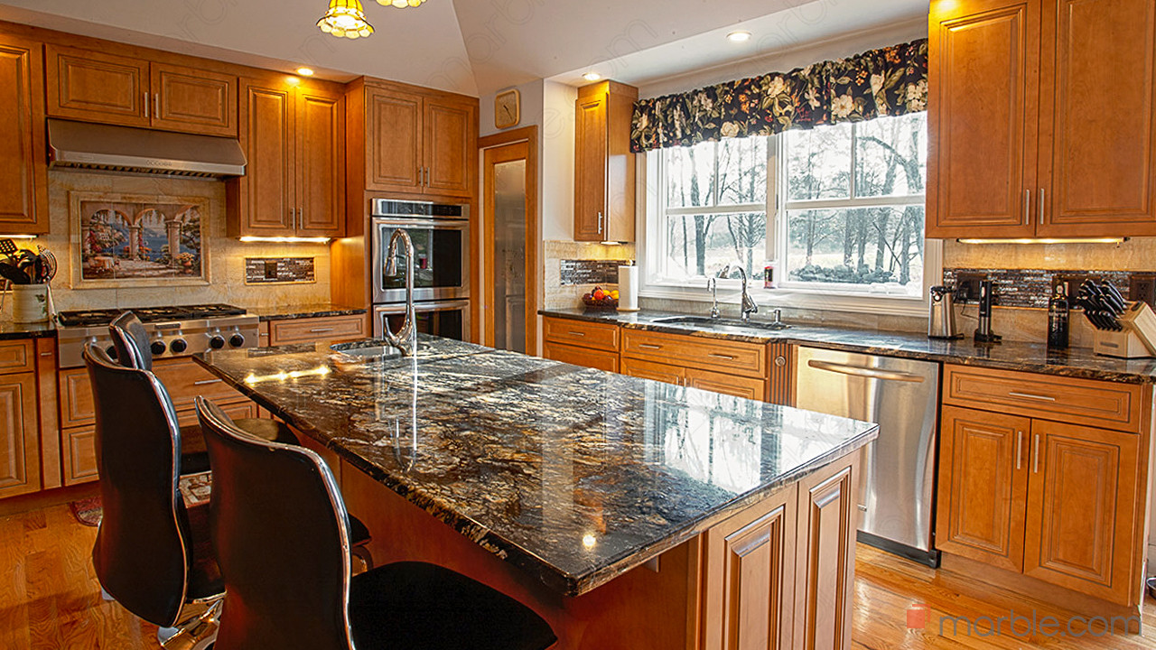 Titanium Granite Kitchen Countertops | Marble.com