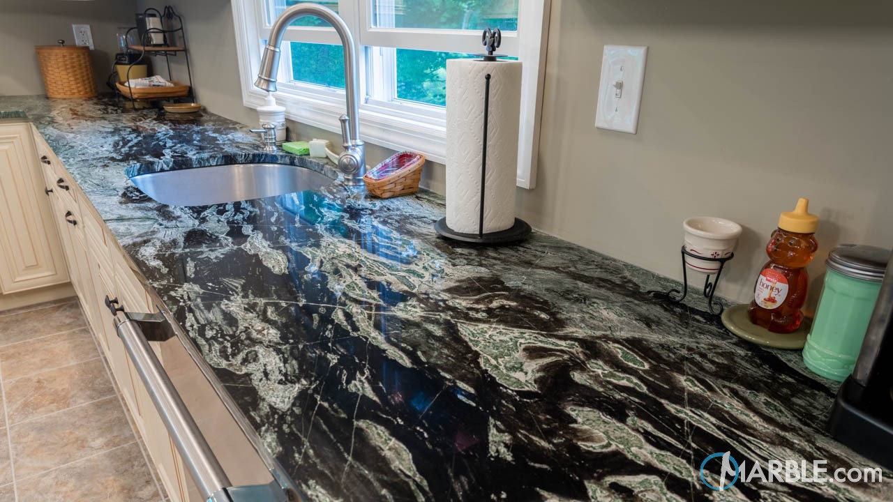 Green Jadeite Granite Kitchen Countertops | Marble.com