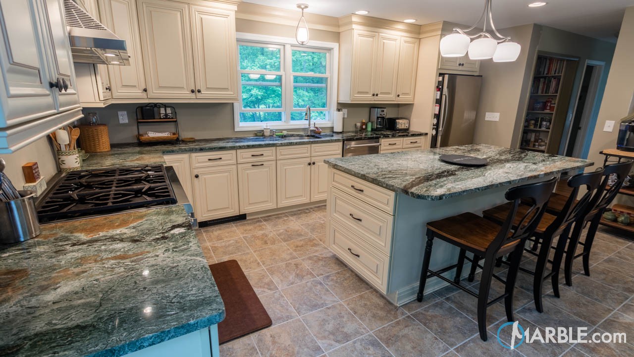 Green Jadeite Granite Kitchen Countertops | Marble.com