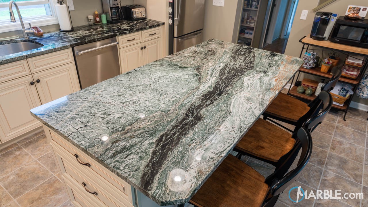 Green Jadeite Granite Kitchen Countertops | Marble.com